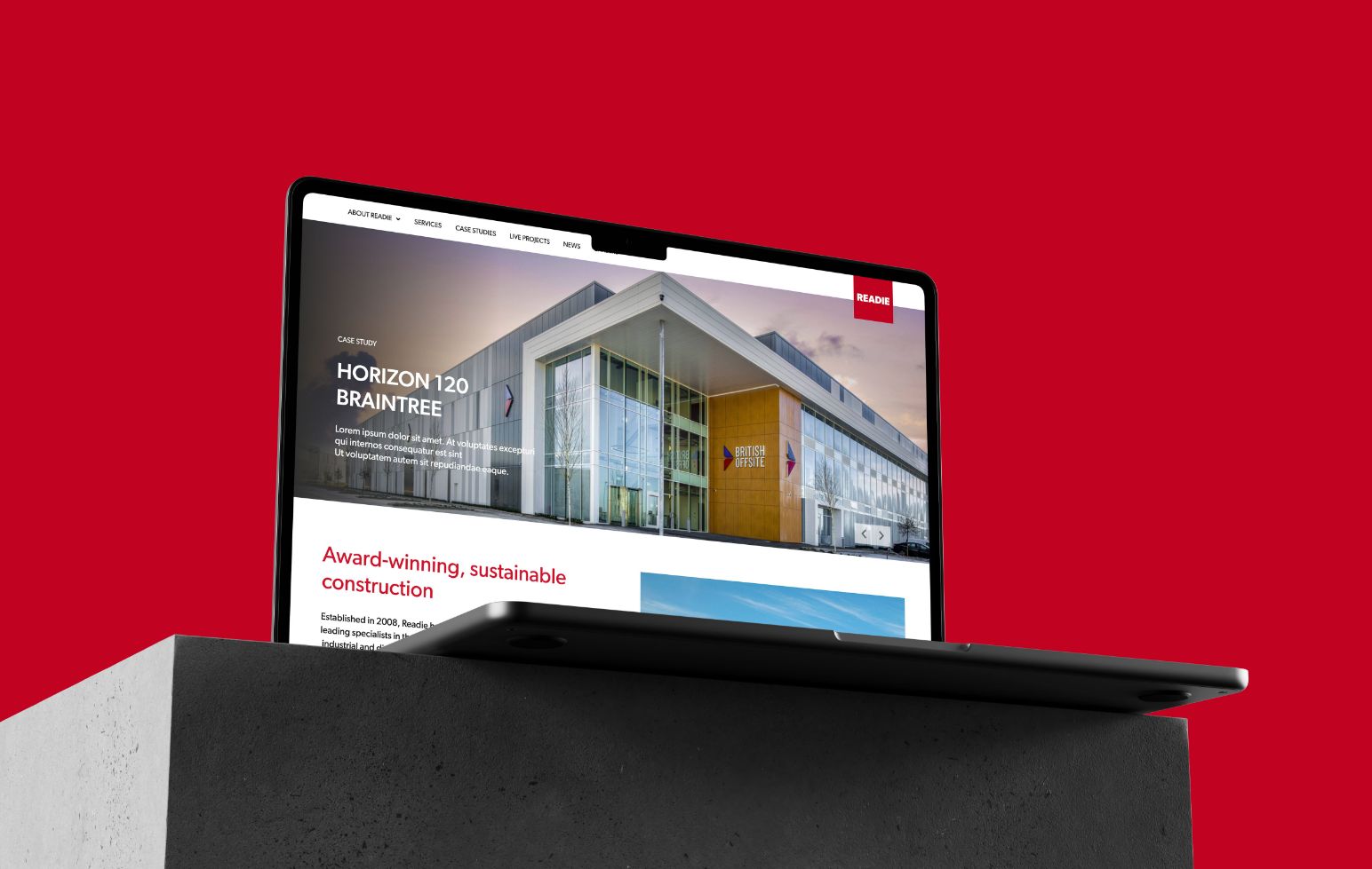 Readie Construction Website - Website Design | Development | SEO